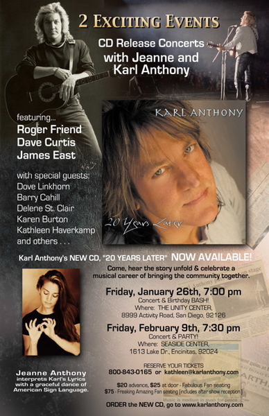 Karl Anthony Bio - 20 Years Later CD Release Concert & Party!