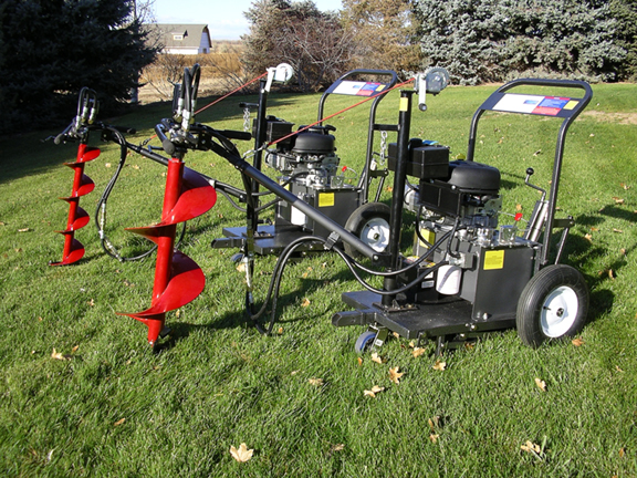 The SK500 BackSaver Commercial Auger Gets a New Back Saving Feature.