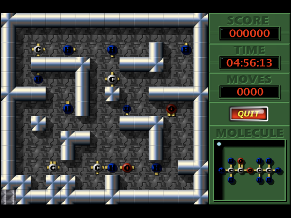 "Molecular Plus" from Whoopee Games one of the first games on the iPad