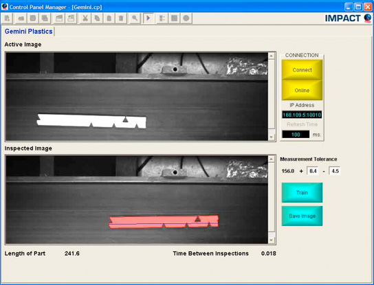 PPT VISION System Inspects Plastic Extrusions