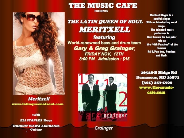 Latin Queen of Soul Meritxell Negre's Latin Pop, Jazz, Neo Soul Concert ...