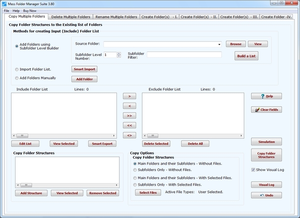 Mass Folder Manager Suite 3.8: Visual Folder Manager for Managing ...
