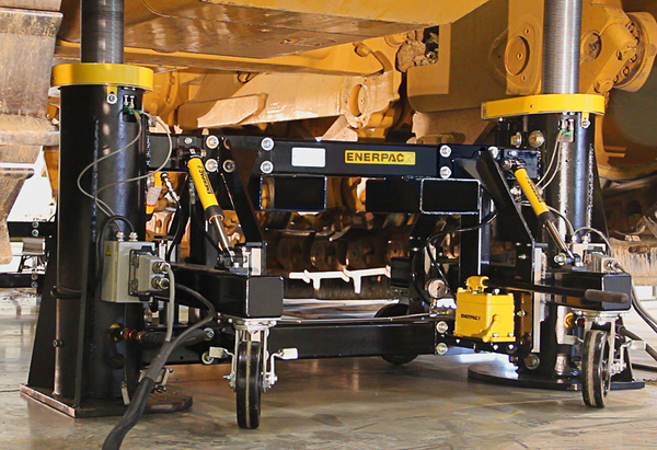 New Enerpac DLS Series Dozer Lift System Safely Elevates CAT D11 and ...