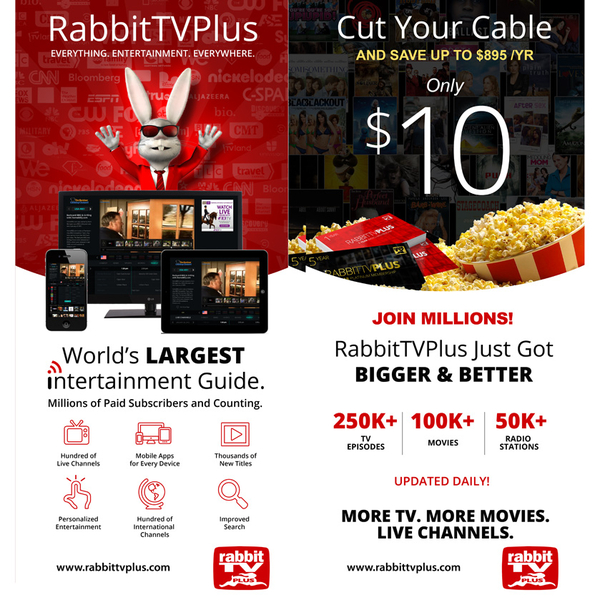 FreeCast Inc Officially Launches The All New Rabbit TV Plus