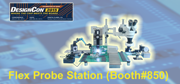 Flex Probe Station and Rugged Gigahertz Probes for PCB Testing