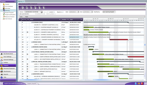 BrickControl, Construction Estimating Software for General Contractors