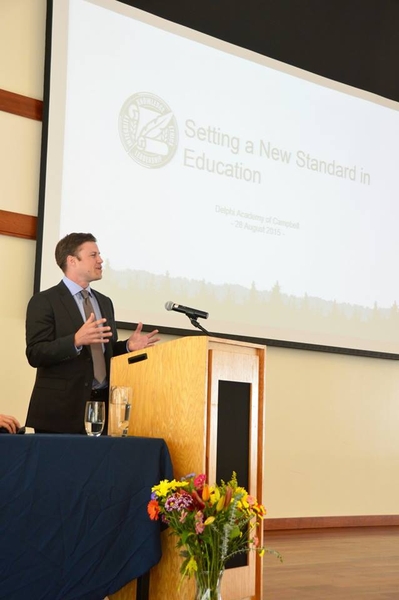 Delphian School New Head Speaks at Delphi Academy Back-to-School Breakfast