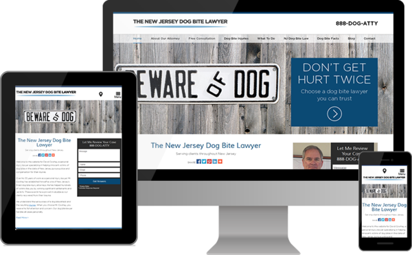 New Jersey Dog Bite Lawyer David Cowhey Launches Responsive Website