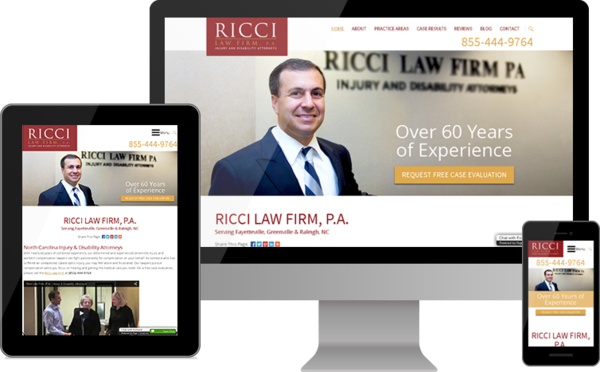Ricci Law Firm, P.A. Launches New Website for North Carolina Personal ...