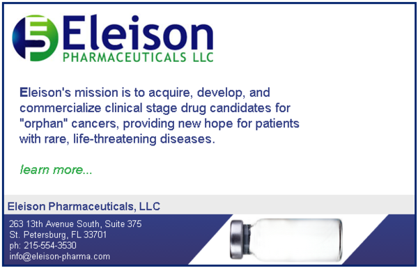 Eleison Announces the Issuance of New Patents for Glufosfamide and ILC
