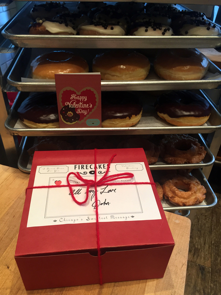 Buy Your Sweetie a "Red Box" Donut Gram of Delicious Firecakes Donuts ...