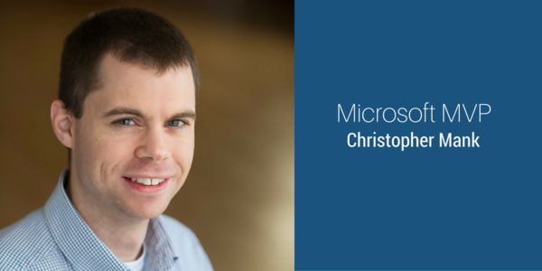 Concurrency's Christopher Mank Achieves Microsoft MVP Status