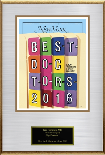 Eric Fishman M.D. Selected For "New York Magazine"