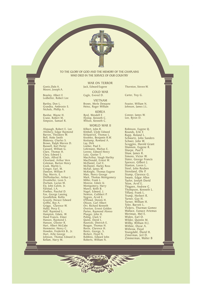 Names of 24 Protestant Chaplains Who Died in Service to Be Added to ...