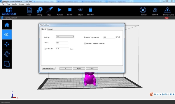Geeetech's Debut of its 3D Printing Software --- EasyPrint