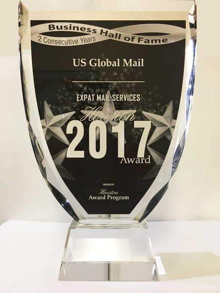 US Global Mail Receives 2017 Houston Award in Expat Mail Services ...