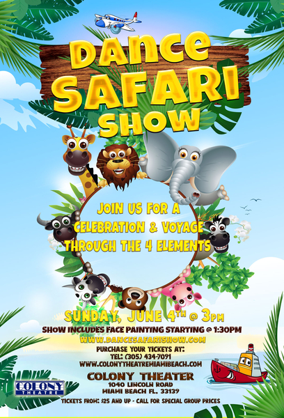 Dance Safari Show Returns at the Colony Theater on Sunday June 4th ...