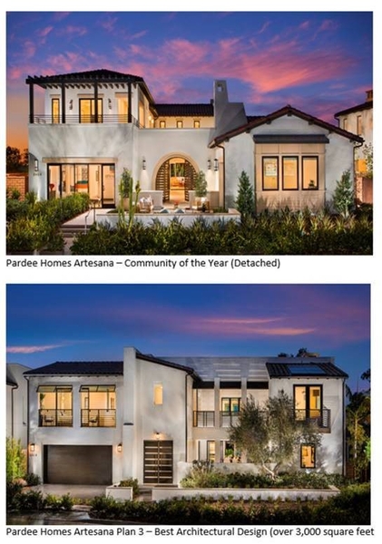 Pardee Homes Wins Big at San Diego Building Industry Association Awards