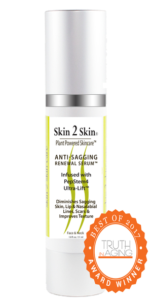 Skin 2 Skin's Anti-Sagging Renewal Serum Awarded Best for Sagging Skin