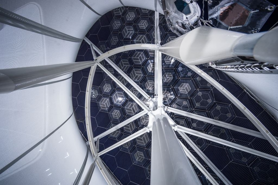 Organic Photovoltaic (OPV) Solar Trees of the German Pavilion at EXPO ...