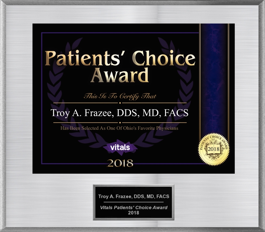 Dr. Troy A. Frazee Honored With 2018 Patients' Choice Award