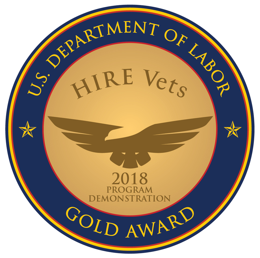miEdge receives 2018 Hire Vets Medallion Gold Award