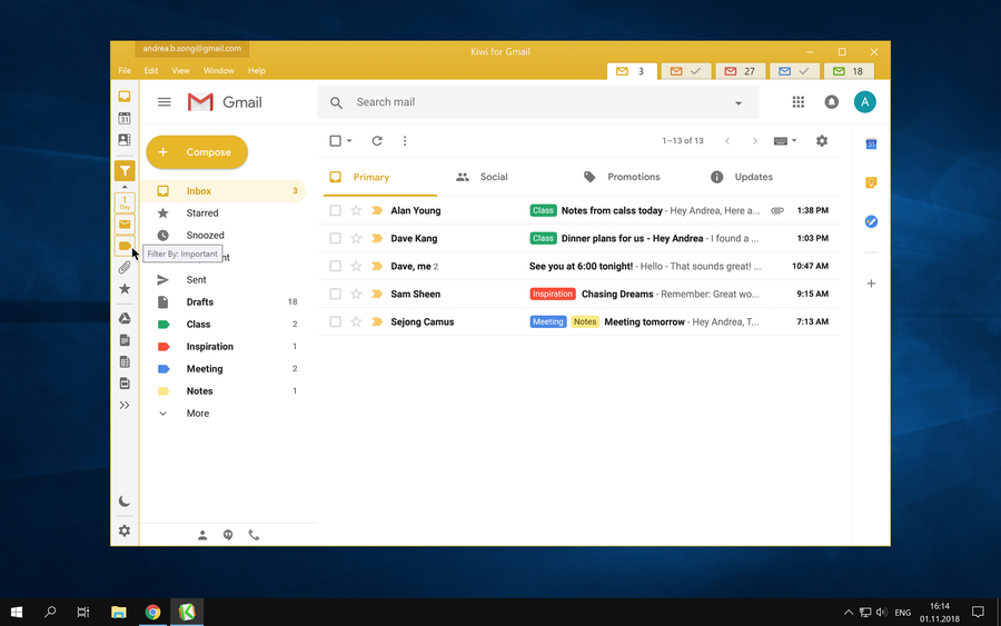Kiwi for Gmail Redefines Email By Creating The Focus Filtered Inbox for ...