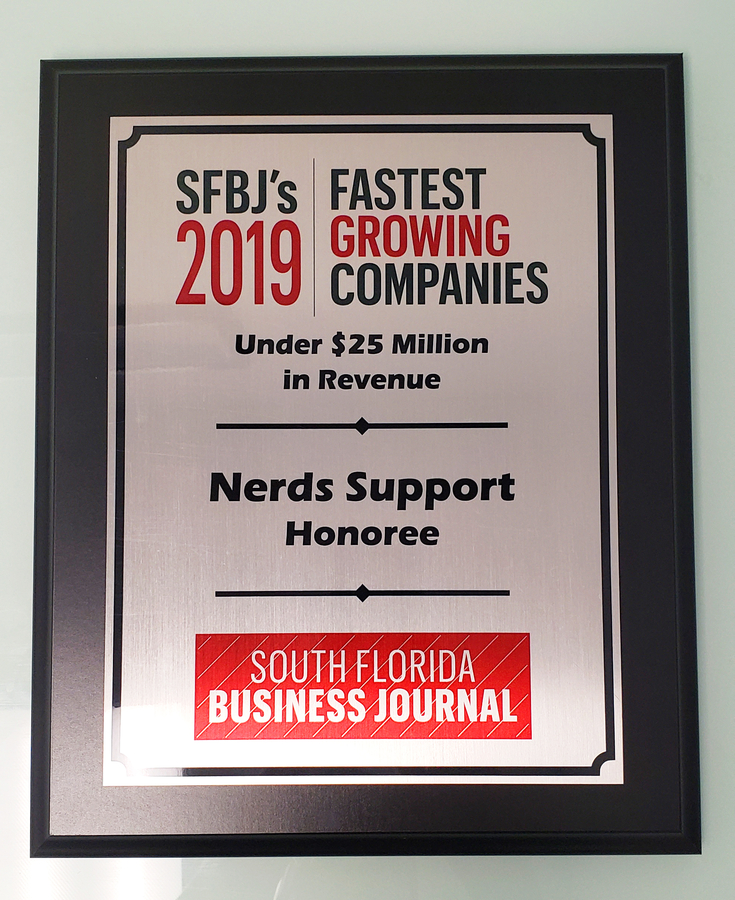 Nerds Support Joins the Ranks of South Florida Business Journal's Fast 50