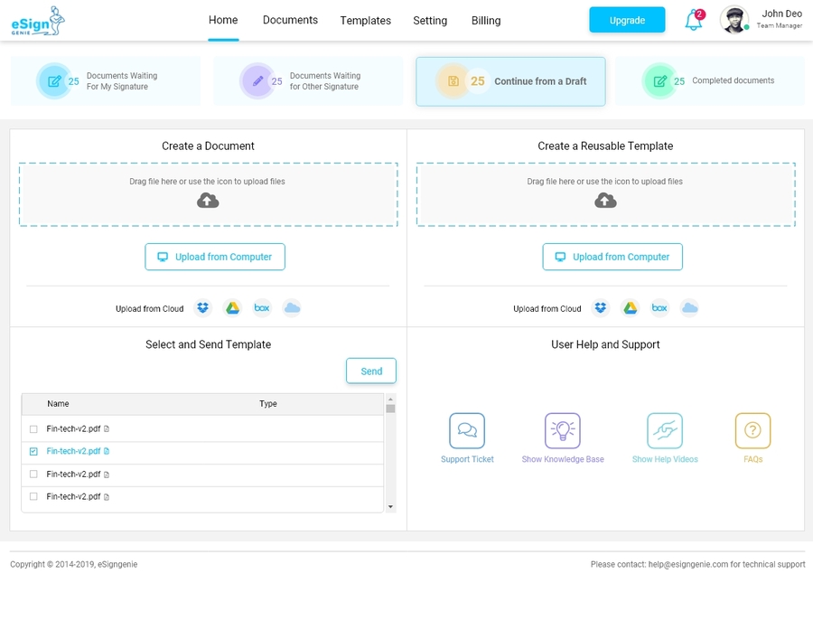 eSign Genie Releases a New User Interface, Experience and Branding