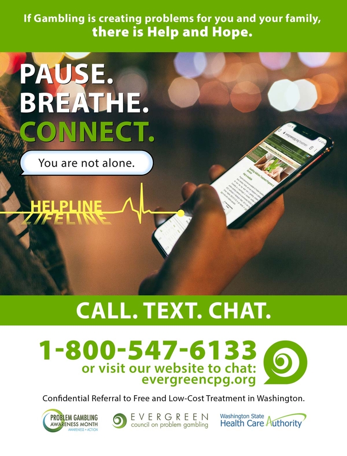 March is Washington Problem Gambling Awareness Month