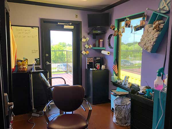 Salon Suite Rental Salon Made of Colorful Shipping Containers Anchors ...