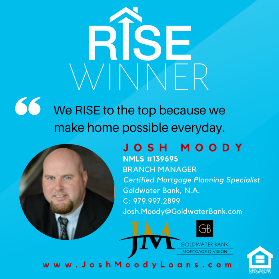 Josh Moody of Goldwater Bank Wins Freddie Mac "RISE" Award