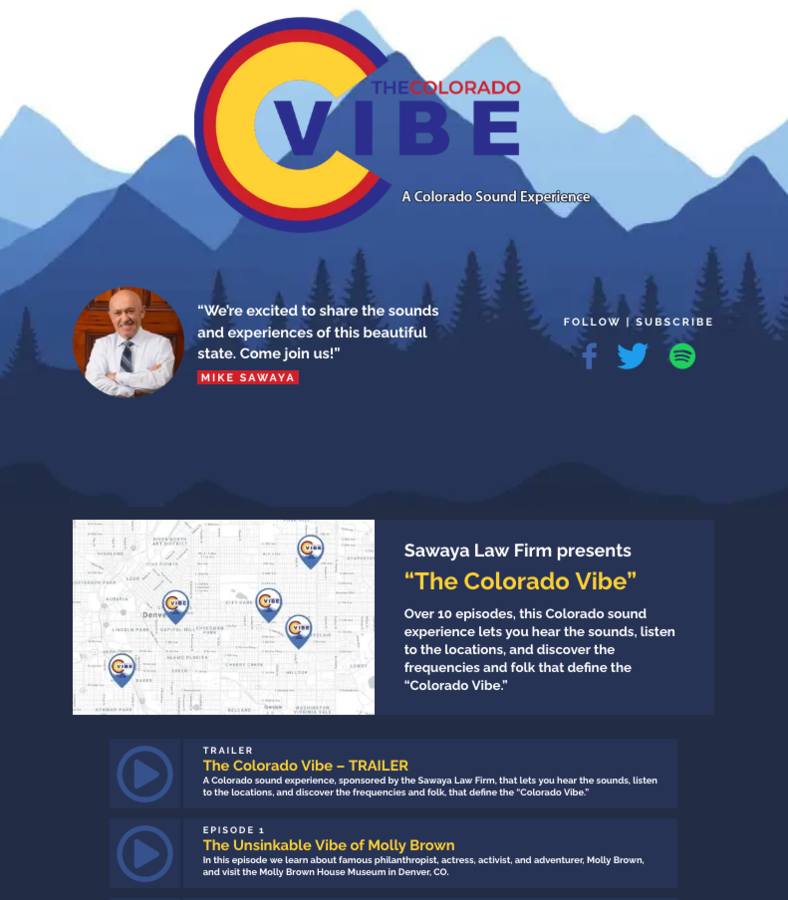 Sawaya Law Firm releases, "The Colorado Vibe," a Podcast Series about ...