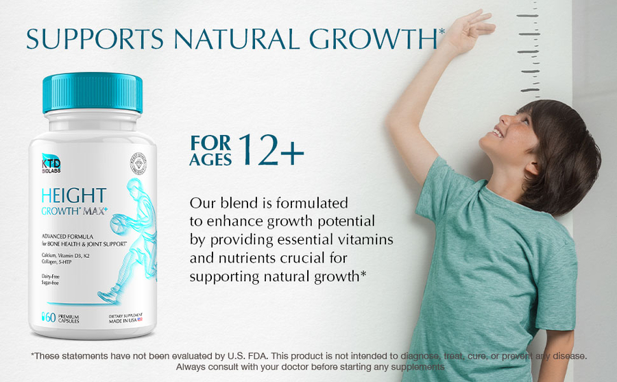 KTD BIOLABS BeTall Height Growth Maximizer and Height Growth MAX+